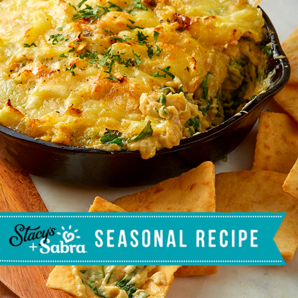 Baked Hummus & Spinach Dip | Stacy's®